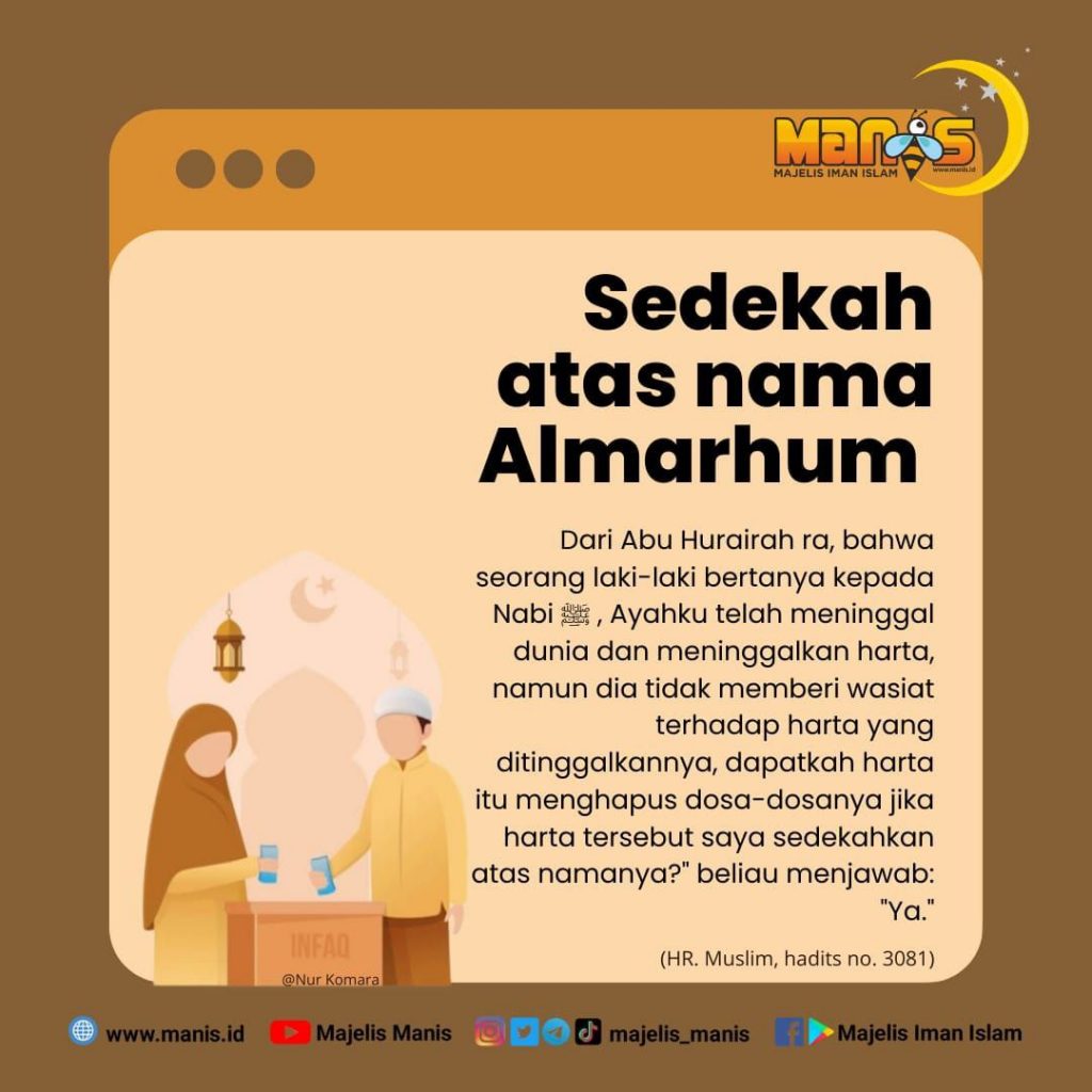 Bershadaqah Atas Nama Orang Tua Angkat - Manis